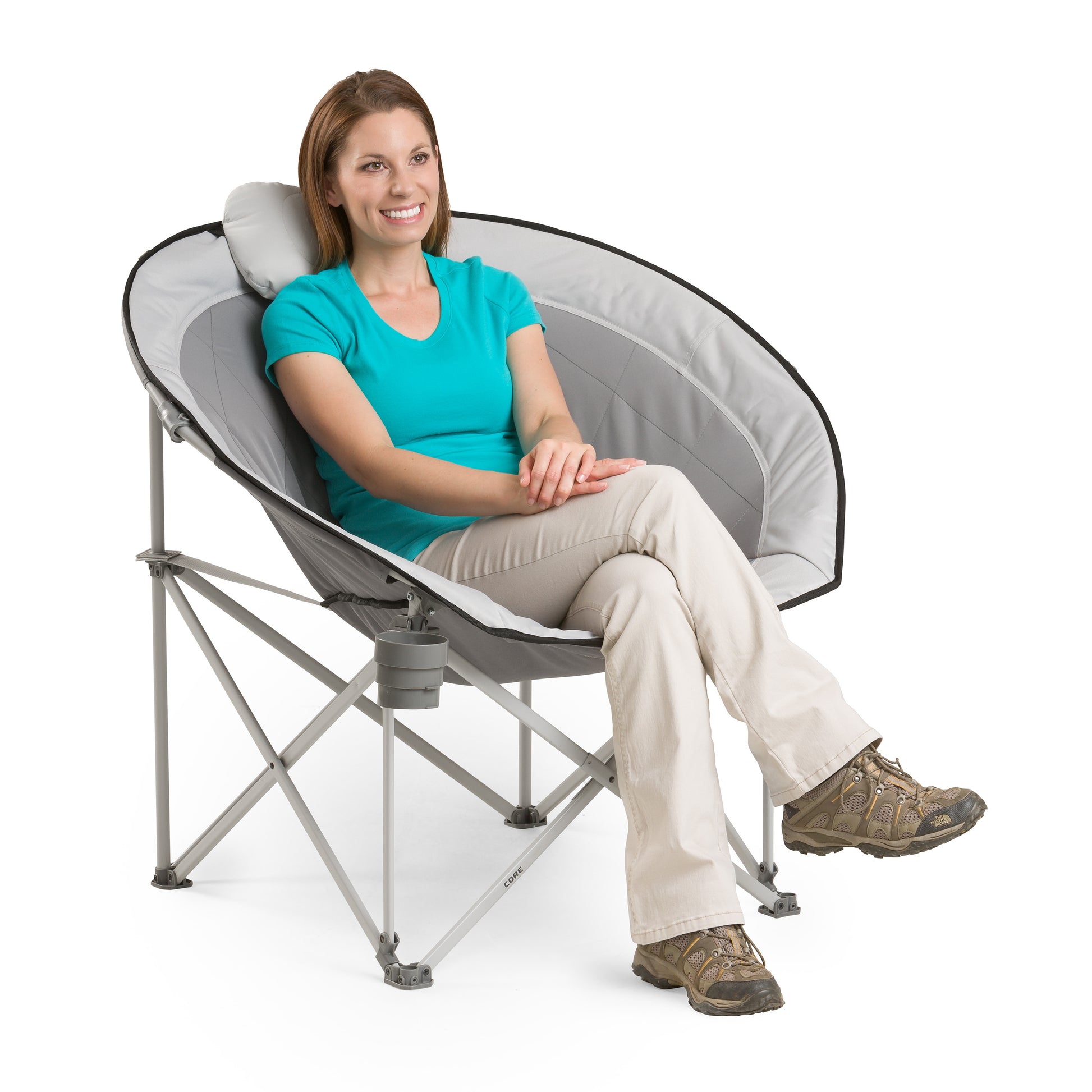 CORE Oversized Padded Round Chair – outdoorlife.ae